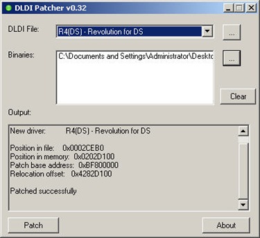 Dldi Patch For R4 Sdhc - Run.
